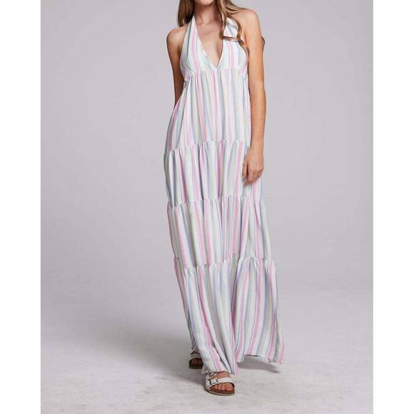 Chaser | Dresses | New Chaser Milano Positano Stripe Maxi Dress In ...